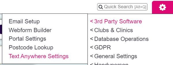 TextAnywhere - Charitylog Manual