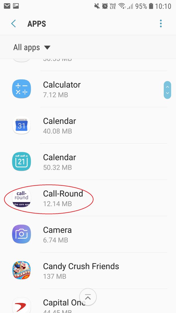 Call Round V1 (End User Guide) - Charitylog Manual